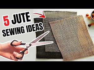 5 Jute Sewing Projects 5 amazing ideas with jute