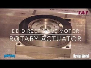 DD - Direct Drive Motor Rotary Actuator by IAI how it rotates very short video