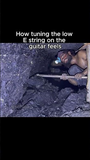 How tuning the low E string on the guitar feels #guitar #musician #relatable #fypシ゚viral