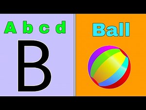 ABCD song for babies, A for Apple, fun kids learning video