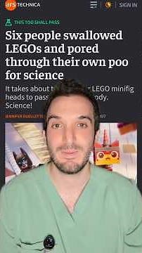 6 doctors swallow LEGOS for science