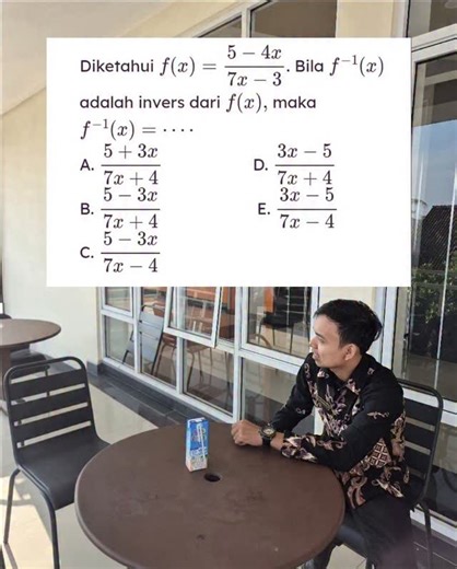 Rizky Ramadhan on Instagram: "LATIHAN SOAL FUNGSI INVERS... #matematika #math #maths #reels #short #fyp"