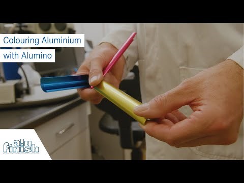 Colouring anodised aluminium - very easy with Alumino from Alufinish