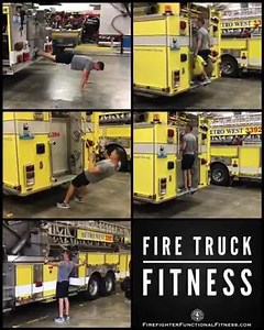 27K views · 126 reactions | FIRE TRUCK FITNESS 1. PUSH-UPS 2. STEP-UPS with HOSE ROLLS 3. INVERTED ROWS 4. TAILBOARD JUMPS 5. T’s, Y’s & I’s FirefighterFunctionalFitness.com | FirefighterToolbox | Facebook