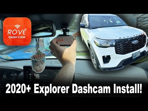 2020+ Ford Explorer Front+Rear Dash Cam Install - ROVE R2-4K Dual!