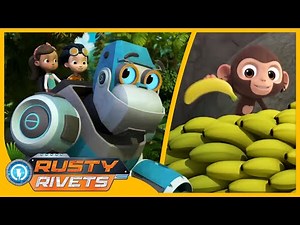 Rusty’s Monkey Business and MORE | Rusty Rivets Episodes | Cartoons for Kids