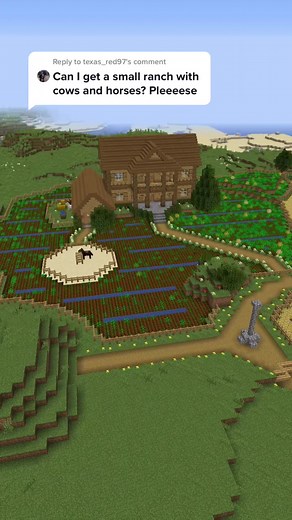 Cowboy Minecraft Ranch Build Tutorial