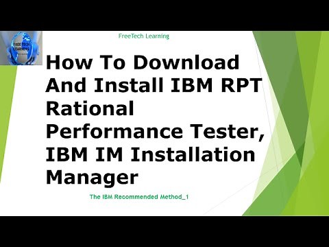 How to Download IBM RPT And Install Rational Performance Tester IBM IM (IBM Recommended Way_1)