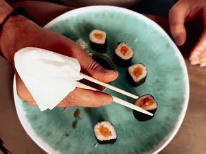 Life Hack: How to Use Chopsticks and a Napkin to Make a Portable Utensil Set