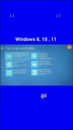 Método fácil para ingresar a opciones avanzadas de Windows