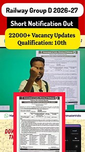 53K views · 2K reactions | Railway Exam Group D Notification Out Download: mani master tricks app Courses Content: ✅️ Complete Aptitude and Reasoning Video Course Available For Railway Exams. ✅️ Seperate Railway Group D Special Batch Available On Mani Master Tricks App. Contact: 9342408457 in WhatsApp #manimastertricks #railwaygroupd #railwayexampreparation #railwayexams #railwayexam | Manimaster Tricks | Facebook
