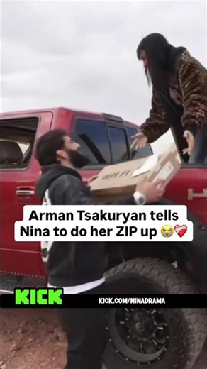 Arman Tsakuryan tells Nina to do her ZIP up 😭❤️‍🩹