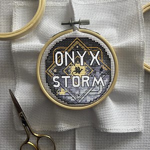Onyx Storm (empyrean Series) | Cross Stitch Pattern, Ornament (PDF Download) - Etsy Australia