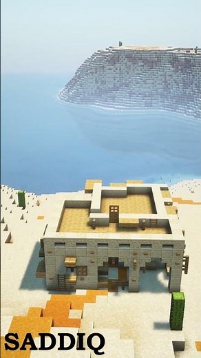 Desert Builds | Sandstone House | Building ideas | Minecraft Timelapse #saddiqbuilds