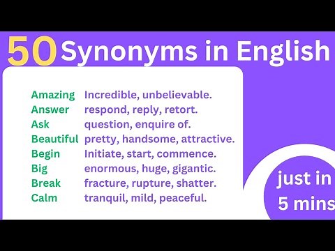 50 Powerful Synonyms in English to Level Up Your Language Skills.
