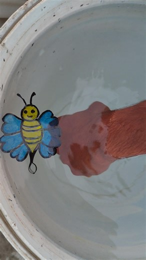 Blue Butterfly Drawing 🤩.| Making On Hand 👏 #art #drawing #shorts