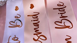 Team Bride Bachelorette Party Sash Gift - Rose Gold Hens Party Sash With Heart - Ideal Bridesmaid Gift for Bridal Squad - Etsy