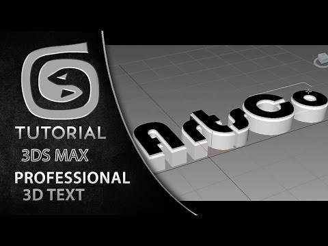 Professional 3D Text Tutorial - 3DS Max