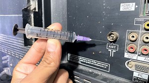 Insert the Syringe into the TV and Watch all world TV Channel | Homemade Creative