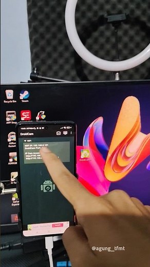 Cara Menjadikan HP Sebagai Webcam #droidcam #hpjadiwebcam #webcam #webcamhp