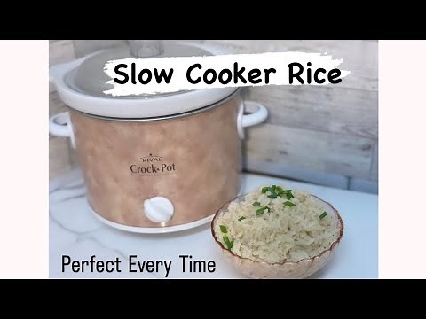 Slow Cooker Rice ~ How To Cook Rice |Fluffy & Perfectly Cooked