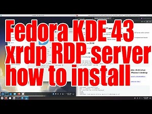 Fedora KDE 43 how to install the xrdp RDP server tutorial - October 2025 - d4b572a4