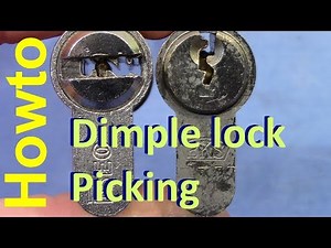 (picking 377) Howto: dimple lock picking (a little tutorial) + ISEO 6 pin dimple picking/gutting
