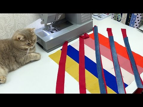 Amazing Patchwork Pillow From Recycled Denim Anyone Can Make!