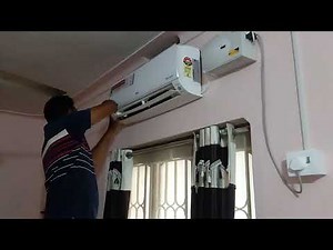 Lg dual inverter ac cover removing