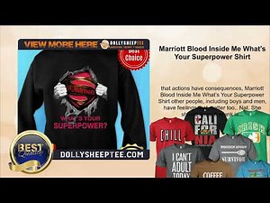 Marriott Blood Inside Me What’s Your Superpower Shirt