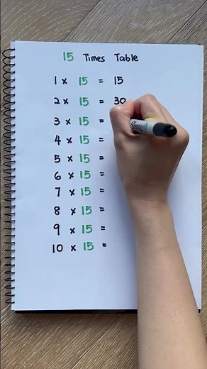 15 Times Table | Multiplication Table | Multiply by 15 ✅💯 #maths #education #math #multiplication