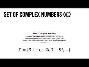 Set of Complex Numbers (C) | Arithmetic #110