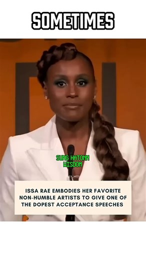 Sung Hatonn ll Wisdom on Instagram: "Issa Rae Gives Speech as a Hip Hop Artists 😂😂😂💯💯"