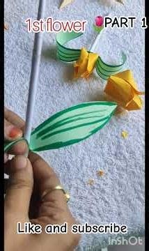 DIY paper flower bouquet PART 1 #papercraft #paperflower #paperdiy #shortsfeed #viral