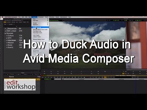 How to Duck Audio in Avid Media Composer