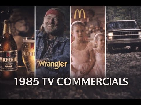 Vintage TV Commercials from 1985 | Beer, Cars, Fast Food, Jeans and Willie Nelson!