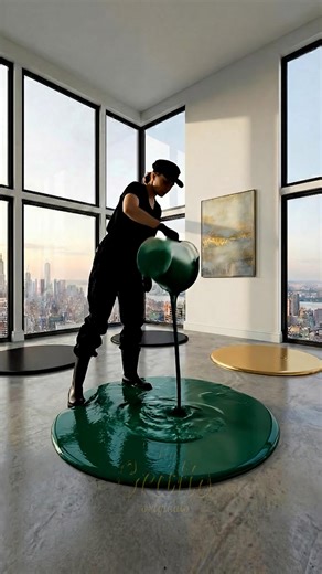 Green Marble With Gold Inlay Epoxy Finish | DIY & Crafts