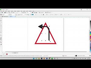 How to Make Traffic Signs (Turn Left & Right) in Corel Draw