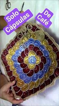 SOLO CON CÁPSULAS DE CAFÉ #shorts #cute #diy #design #craft #cat #manualidades #handmade #bandeja