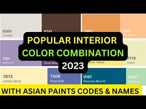 Popular Interior Paint Color codes of year 2023 From Asian Paints / asian paints colour combination
