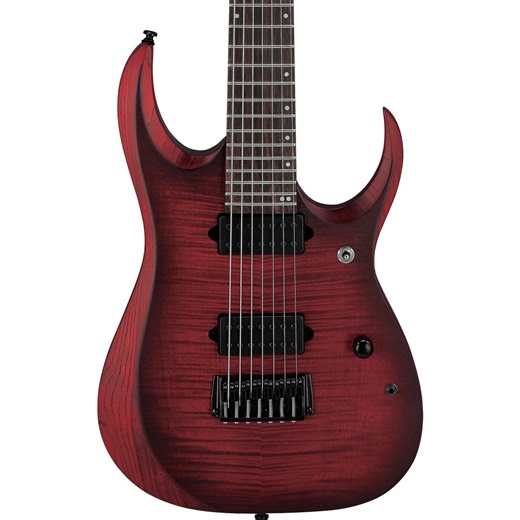 Ibanez Standard RGD721FA 7-string Electric Guitar - Stained Wine Red Burst Flat