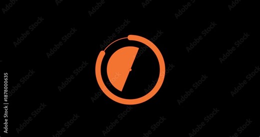 Circle Animation with 100 Percent Completion. 4K Professional Financial Data Dashboard with Animated Sales Pie Chart. Modern Business Revenue Analytics Visualization with Dynamic Circular Progress Bar