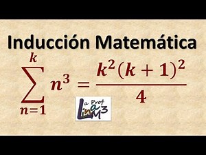 Inducción matemática | Sumatoria de n^3 | La Prof Lina M3