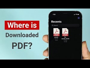 How to Find Downloaded PDF Files on iPhone