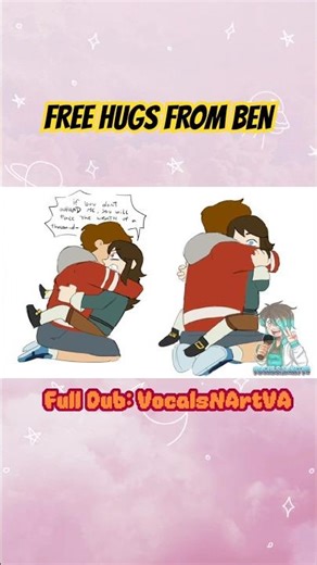 Ben comforting Abaddon! || Comic by BurningNoahh || #comicdub #hauntedhotel #abaddon #benfreeling