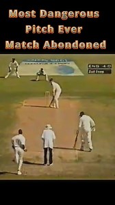1.1M views · 3.6K reactions | Most Dangerous Pitch Ever In Cricket History - Match Abondoned #cricket | Vintage cricket | Facebook