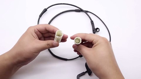 HiSport Front and Rear Disc Brake Pad Wear Sensor Kit - Compatible with BMW 525i, 525xi, 528i, 528xi, 530i, 530xi, 535i, 535xi, 545i, 550i, 645Ci, 650i, M5, M6 Replace 34356789492 34356789493-2 pcs