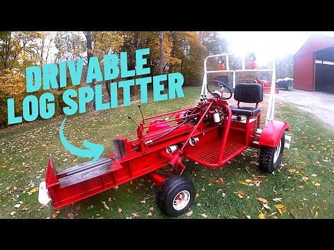 One of a Kind Drivable Homemade Log Splitter S1:E10