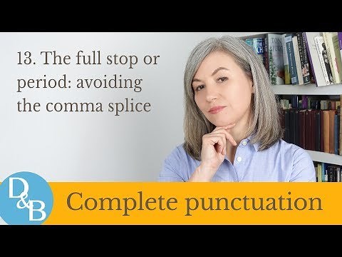 full stop comma splice