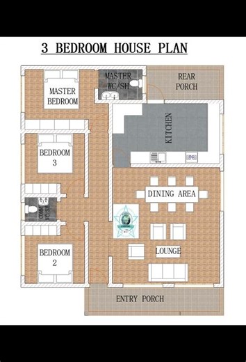 3 bedroom house plan